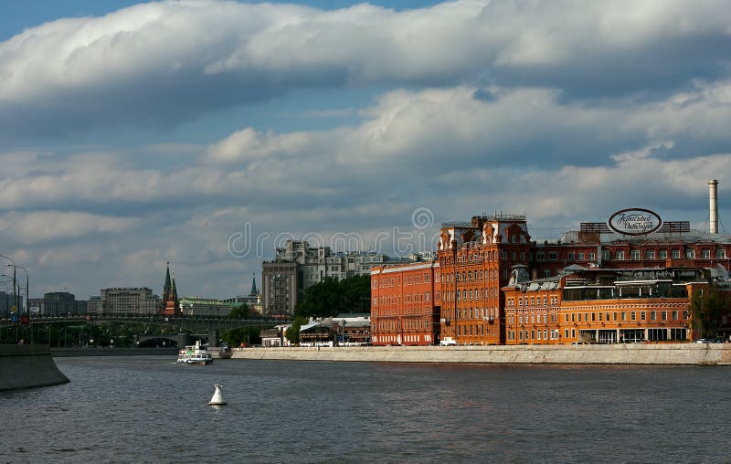 Red October stock image. Image of river, kremlin, landscape - 25253585