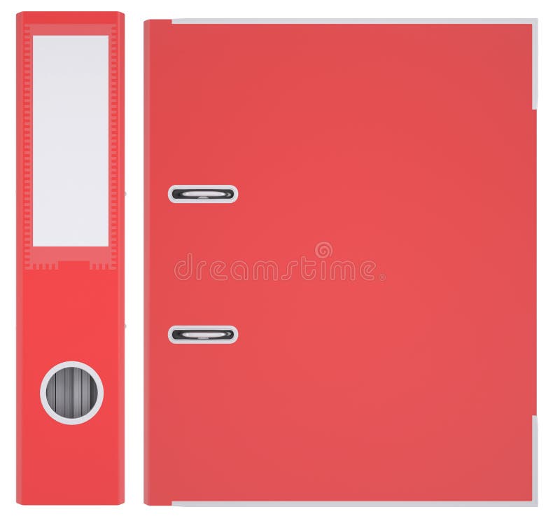 Red office folder stock illustration. Illustration of file - 36264685