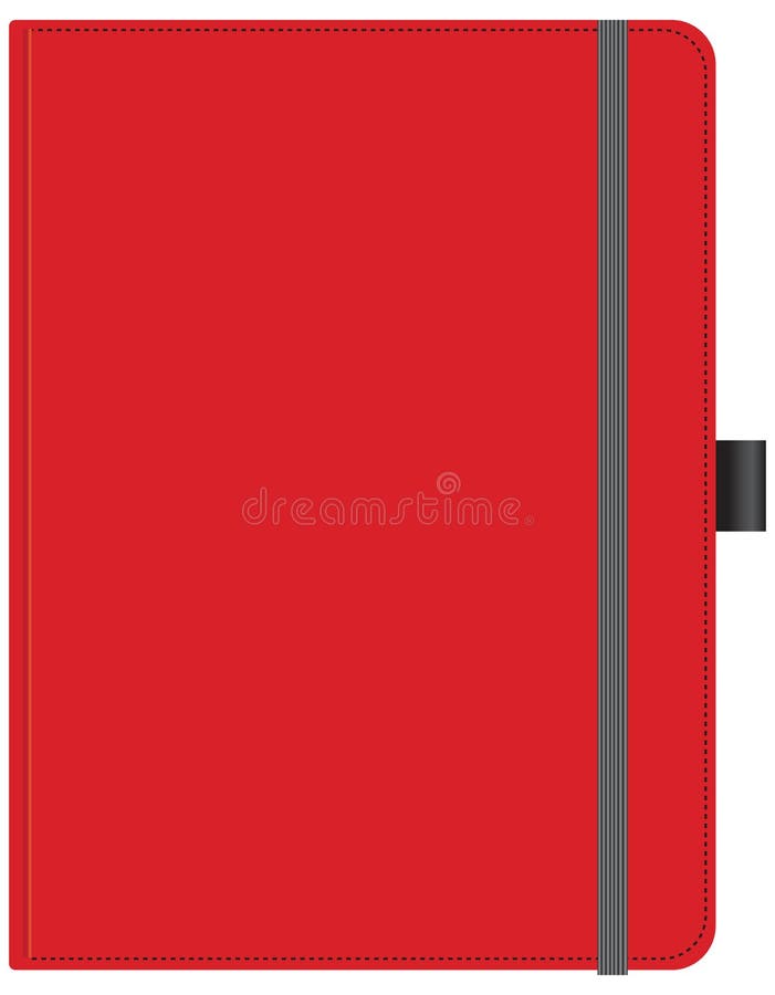 Red office note pad stock vector. Illustration of paper - 91299414