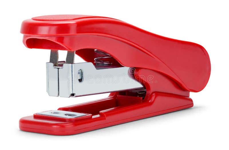Stapler Red Top stock image. Image of isolated, supply - 100147697