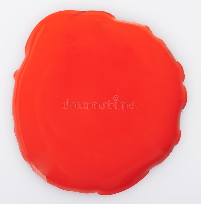 Red oil paint drop stock photo. Image of contemporary - 172779154