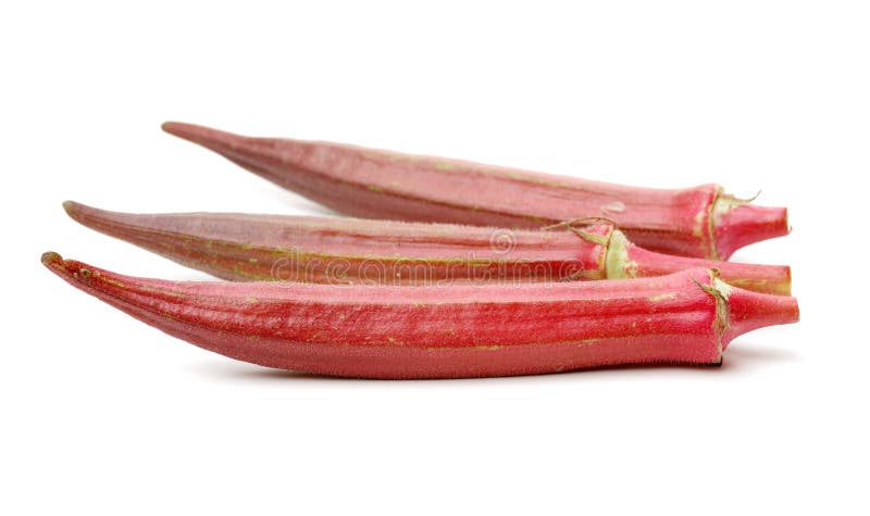 Red okra stock image. Image of east, china, healthy - 134547345