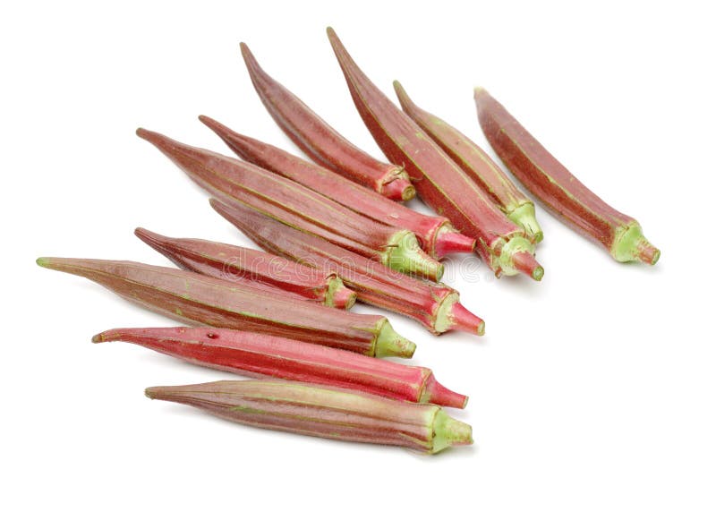 Red okra stock photo. Image of healthy, vegetable, vegetarian - 116684926