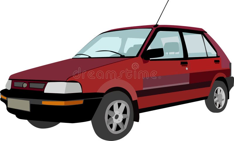 Old Red Hatchback Car Stock Illustrations – 122 Old Red Hatchback Car ...