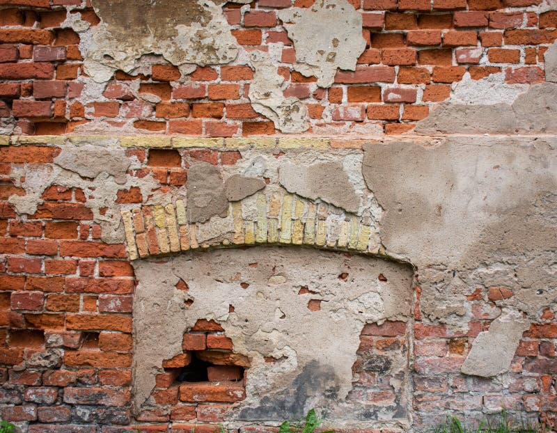 Cracked brick wall texture stock photo. Image of brickwork - 177120804