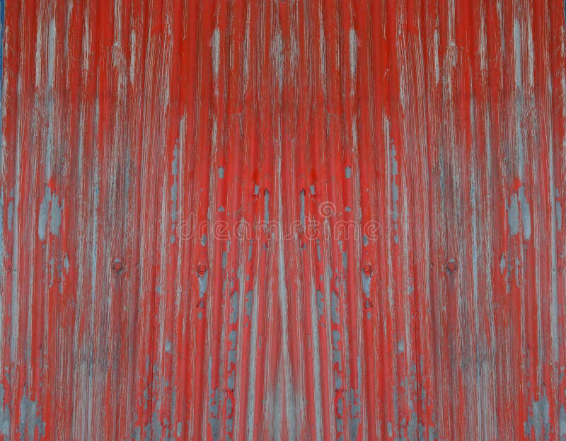 Red Old Galvanized Wall Background Stock Image - Image of metallic ...