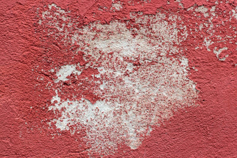 Red Old Paint on a Surface of a Stone Wall Stock Photo - Image of peel ...