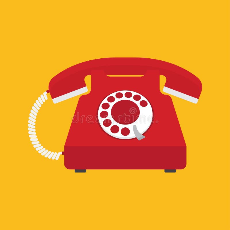 Retro Styled Red Telephone Ringing Stock Vector - Illustration of retro ... Retro Styled Red Telephone Ringing Stock Vector - Illustration of retro ...