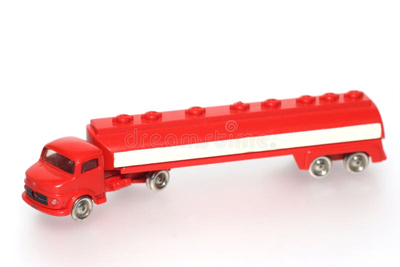 Red Old Plastic Toy Tank Lorry Picture. Image: 1828403