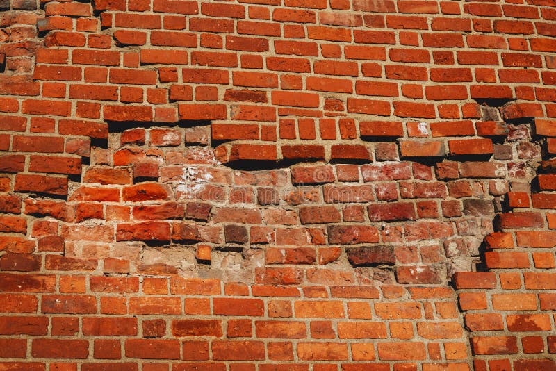 Old Ruined Brick Wall Texture Stock Image - Image of aged, grey: 170688621