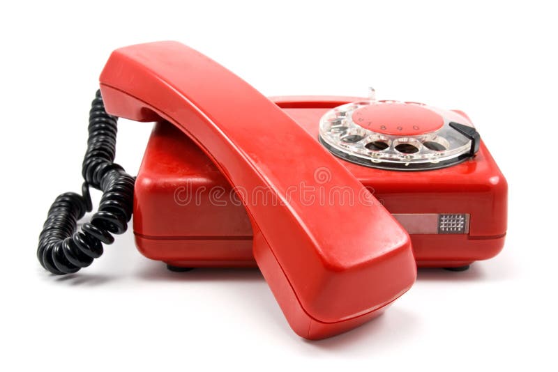 Red phone stock photo. Image of call, retro, dial, phone - 855674