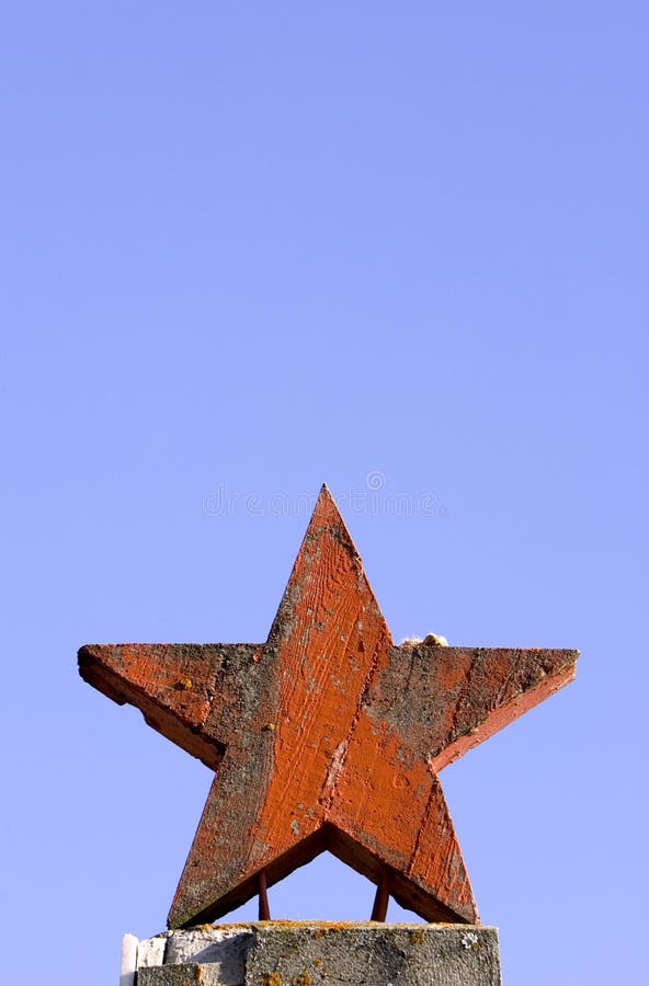 Red old star stock photo. Image of rust, rotting, rusty - 32360502