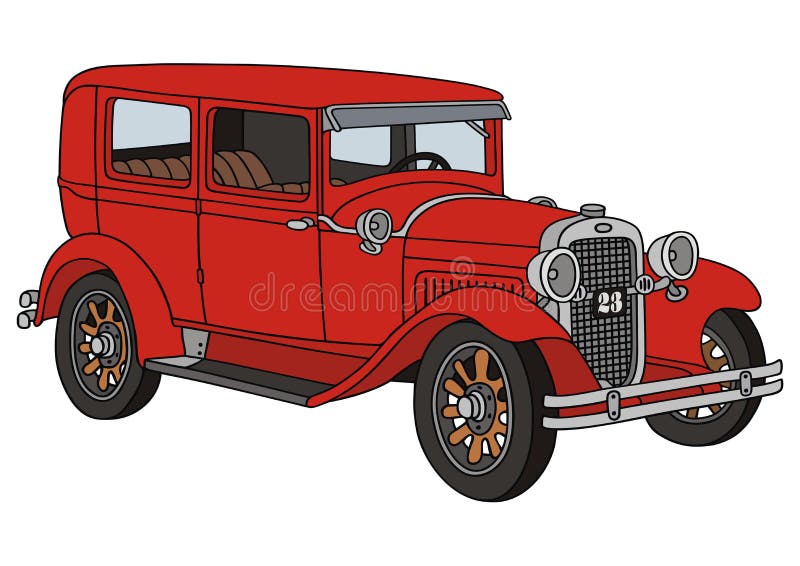 Old timer stock vector. Illustration of classic, drawing - 34638448