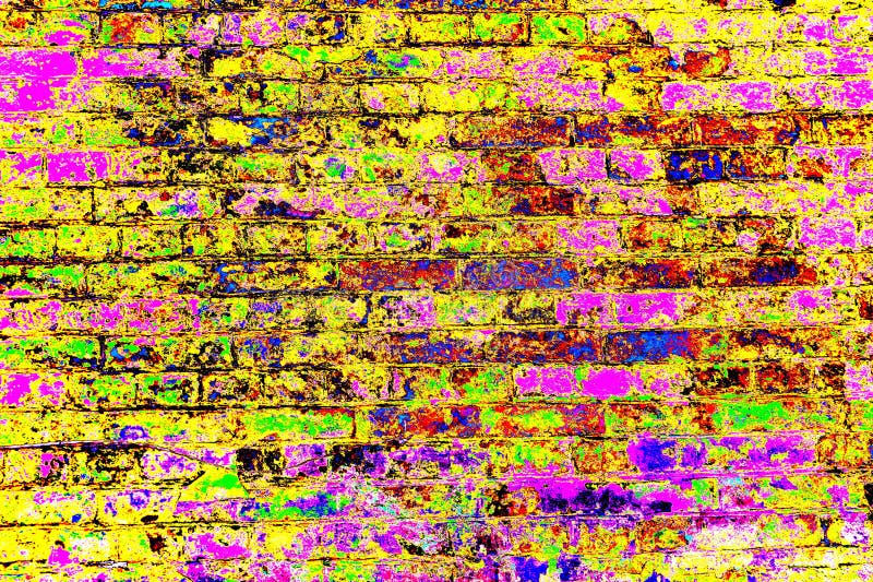 Red Old Worn Brick Wall Texture Background. Vintage Effect Stock Image ...