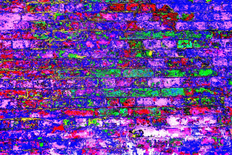 Red Old Worn Brick Wall Texture Background. Vintage Effect Stock Image ...