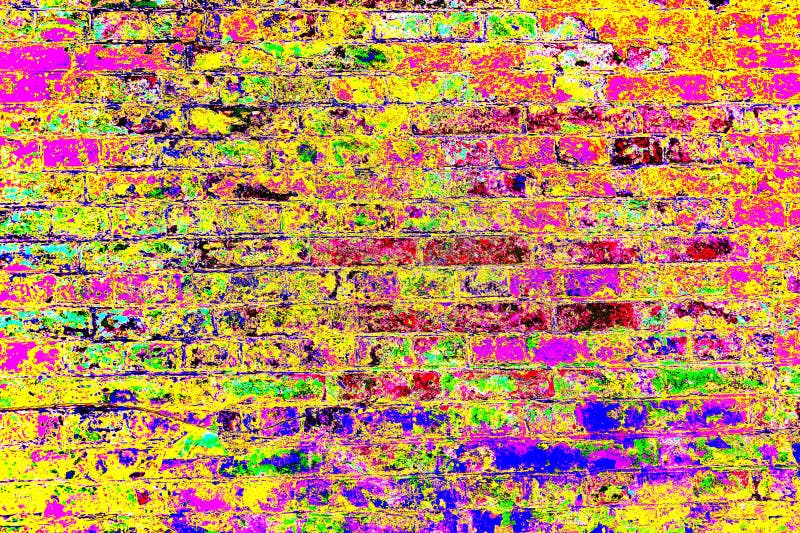 Red Old Worn Brick Wall Texture Background. Vintage Effect Stock Image ...