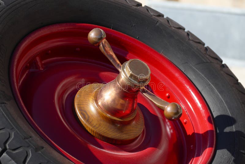 Oldtimer Spare Wheel Detail Stock Photo - Image of transportation ...