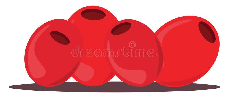 Red Olive, Illustration, Vector Stock Illustration - Illustration of ...
