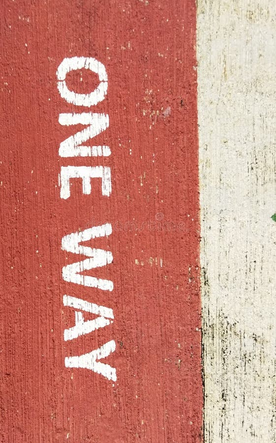 Red one way sign stock image. Image of sign, road - 267041257