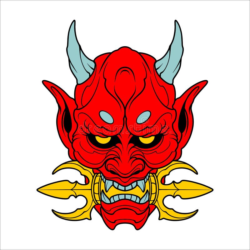 Japanese Oni Mask Stock Illustrations – 695 Japanese Oni Mask Stock ...