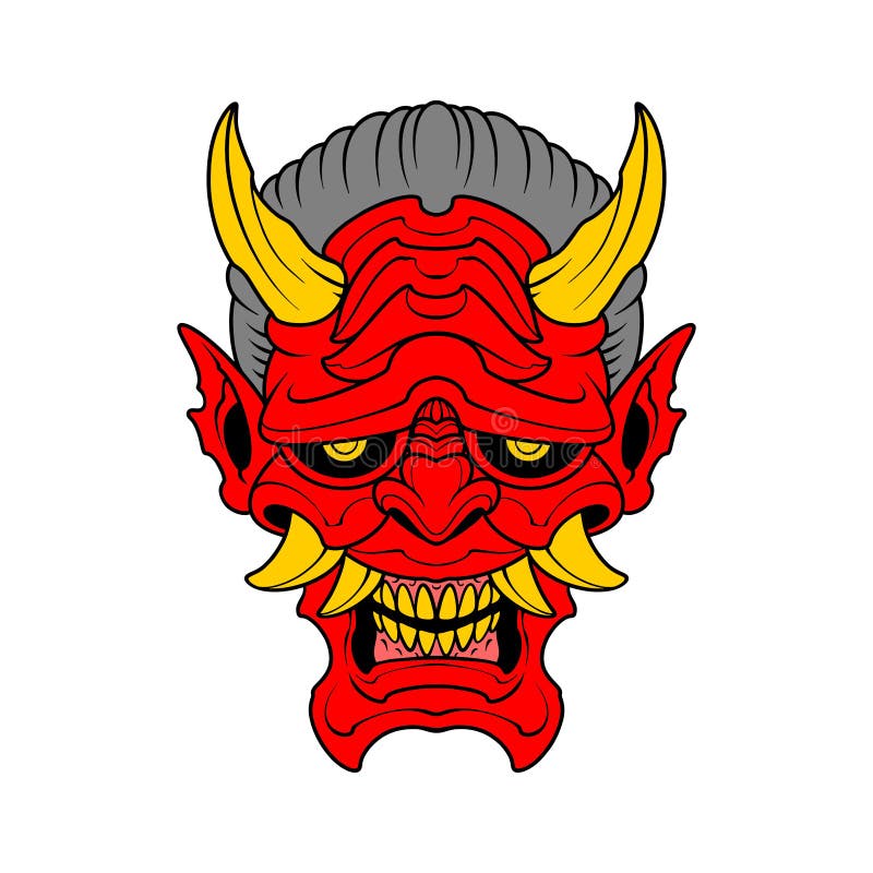 Japanese Oni Mask Stock Illustrations – 695 Japanese Oni Mask Stock ...