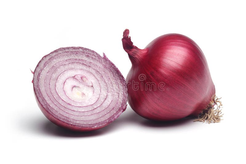 Red Onion with Slice and Rings Stock Photo - Image of ring, round: 10764214