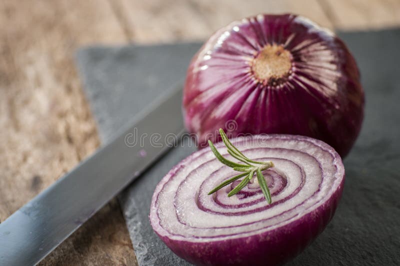 Red onion cut close up stock image. Image of fresh, ingredient - 91338977