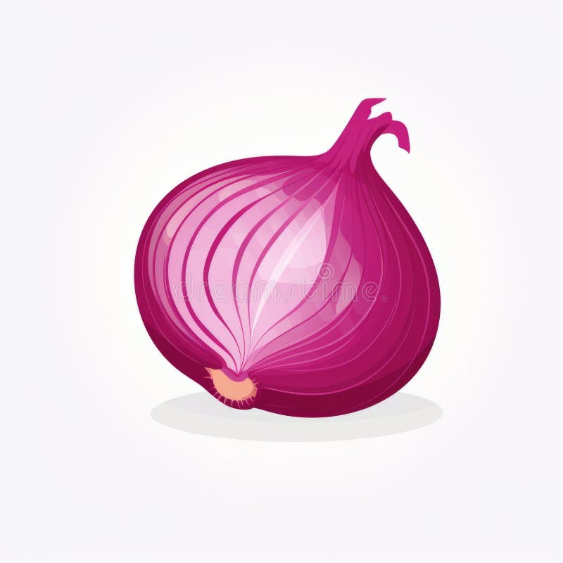 Red onion icon stock illustration. Illustration of heart - 324889281