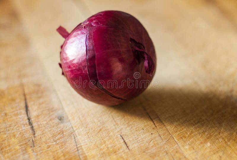 One Red Onion Sliced For Dinner Stock Photo - Image of golden, onions ...