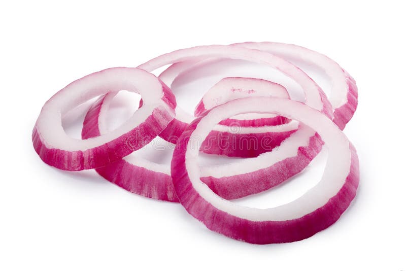 Red onion rings, paths stock photo. Image of pile, organic - 76947916
