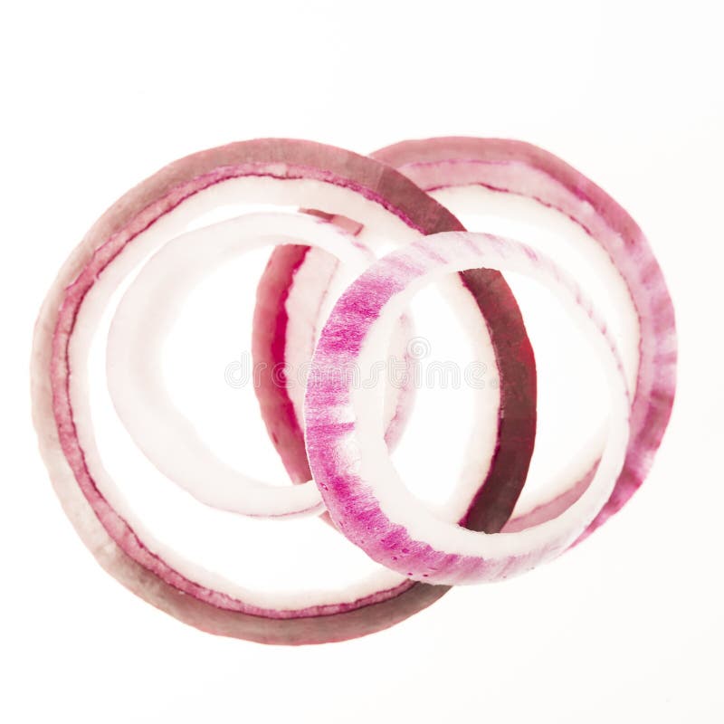 Red Onion Slices Isolated stock photo. Image of sliced - 51980518