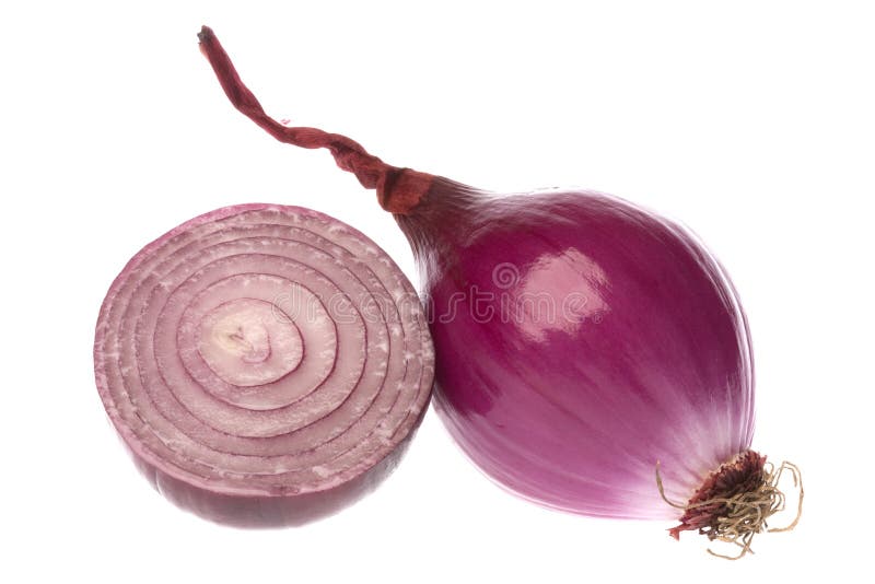 Red Onions Isolated stock photo. Image of green, nutrition - 6945136