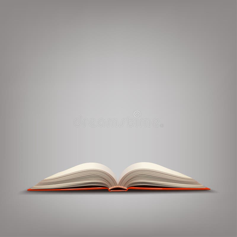 Red open book stock vector. Illustration of object, idea - 73857027