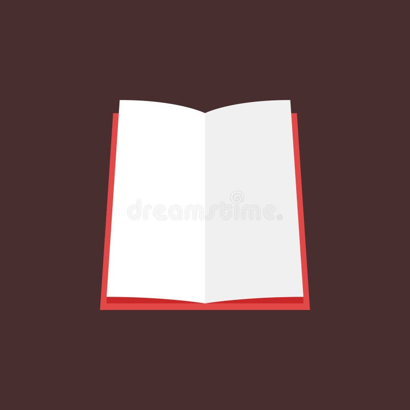 Red Open Book Vector Flat Icon or Sign Stock Vector - Illustration of ...