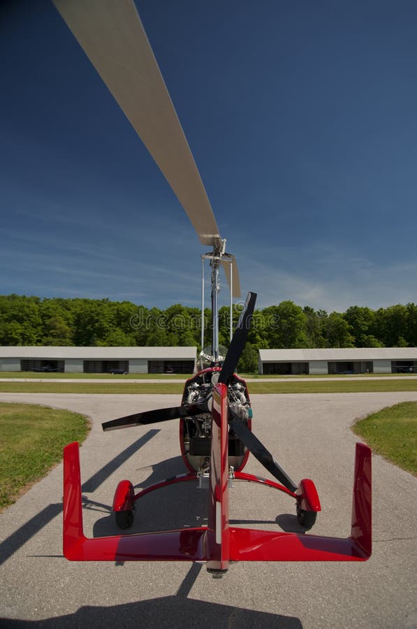 Autogyro rotor head stock photo. Image of blade, blue - 39791796