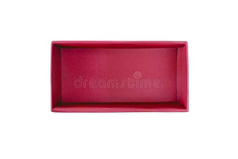Red Open Empty Gift Box Isolated on White. Transparent Png Additional ...