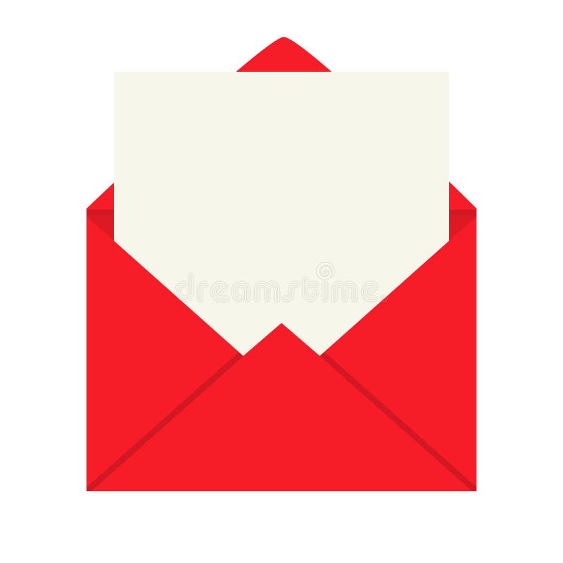 Empty Letter Envelope. Mockup for Design Stock Illustration ...