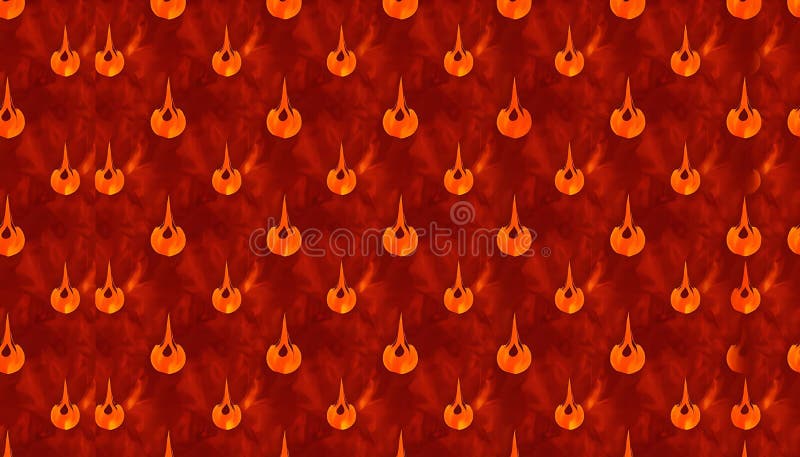 Red and Orange Abstract Pattern with Flame Like Shapes Generative AI ...