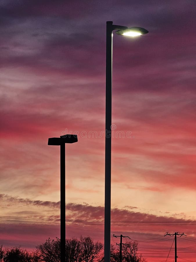 Red Orange Autumn Sunset Quebec Canada Stock Photo - Image of horizon ...