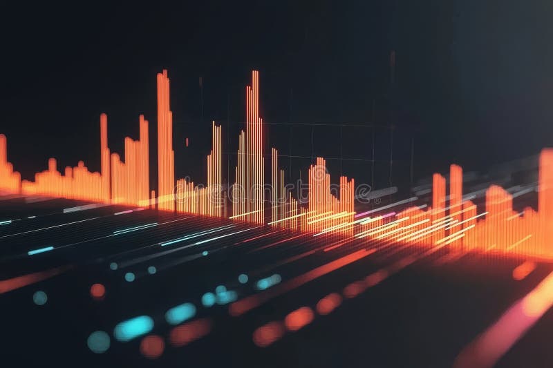 With Red and Orange Bars, this Financial Chart Displays a Downward ...