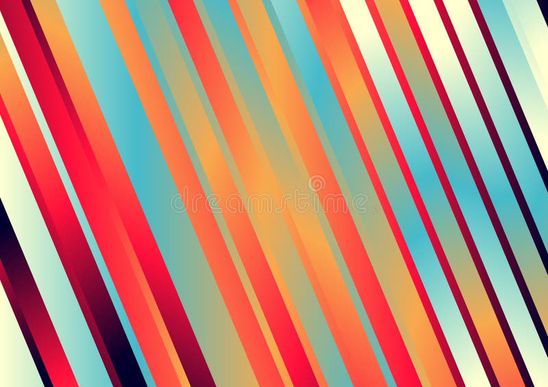 Red Orange and Blue Gradient Diagonal Stripes Background Vector Stock ...