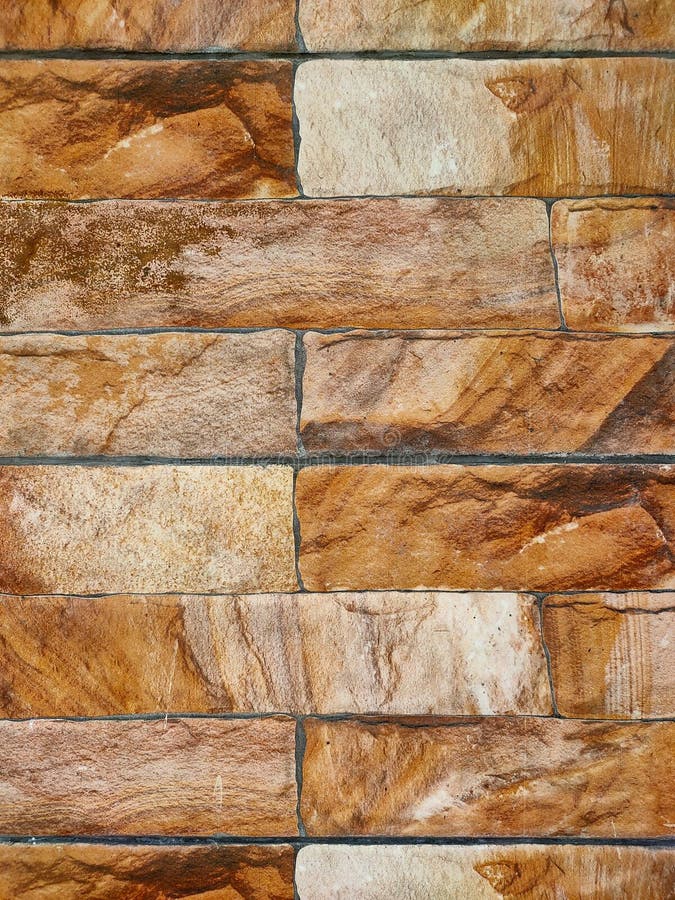 Red orange brick tile wall stock photo. Image of orange - 208775474