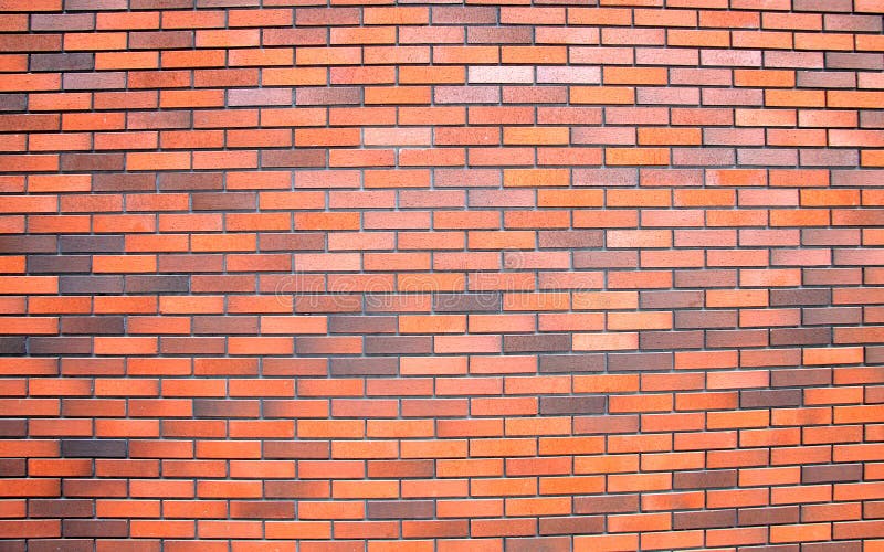 Red and Orange Brick Wall of a Building, Construction and Industrial ...
