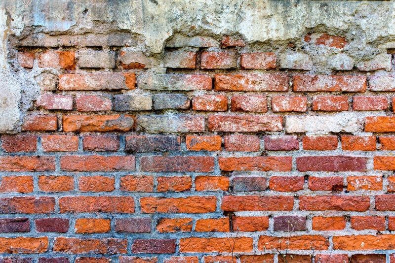 Red-orange brick wall 9 stock image. Image of shadow - 70942753