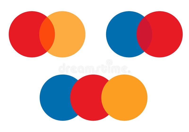 Red-orange Circle Logo Template for Credit Master Card. Vector ...