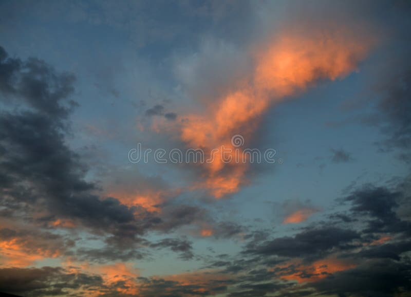 Red and Orange Clouds at Sunset Stock Photo - Image of atmosphere ...