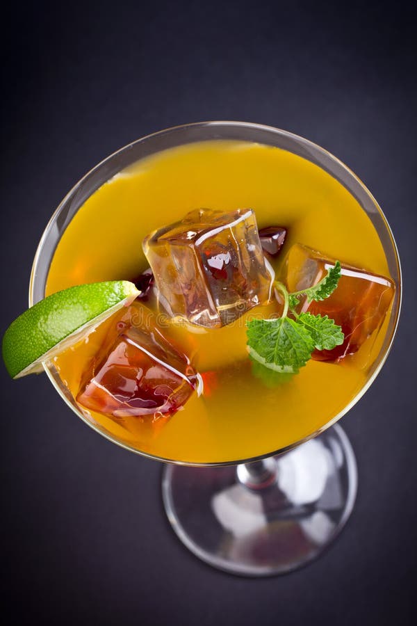 A red orange cocktail stock photo. Image of dish, lime - 49740718