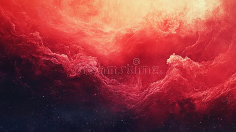 Red and Orange Cosmic Nebula Space Background Stock Illustration ...