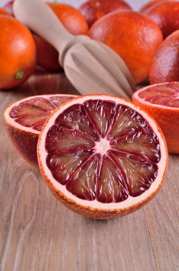 Red orange stock image. Image of vitamins, halved, together - 37901045