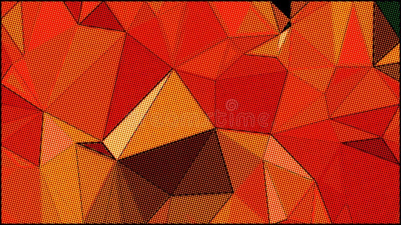 Red and Orange Distressed Polygon Triangle Background Stock ...